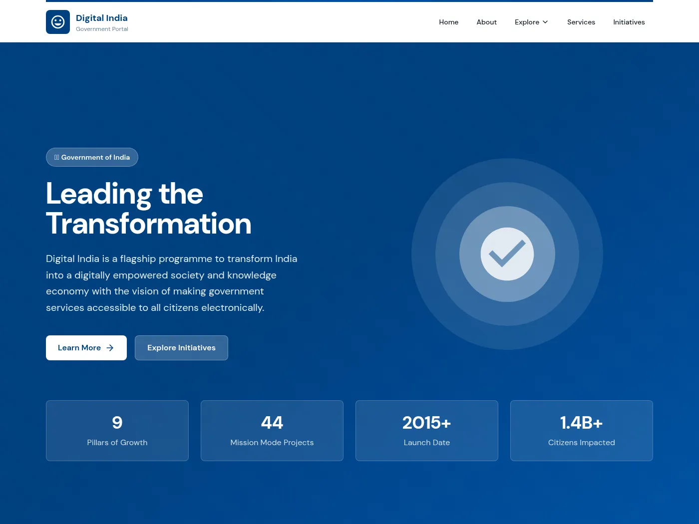 Digital India Web Clone