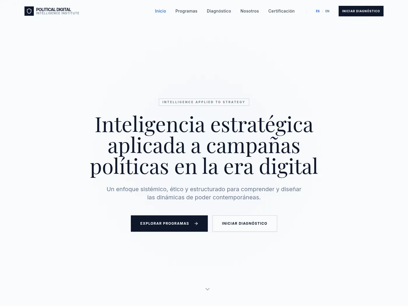 Political Digital Institute Web