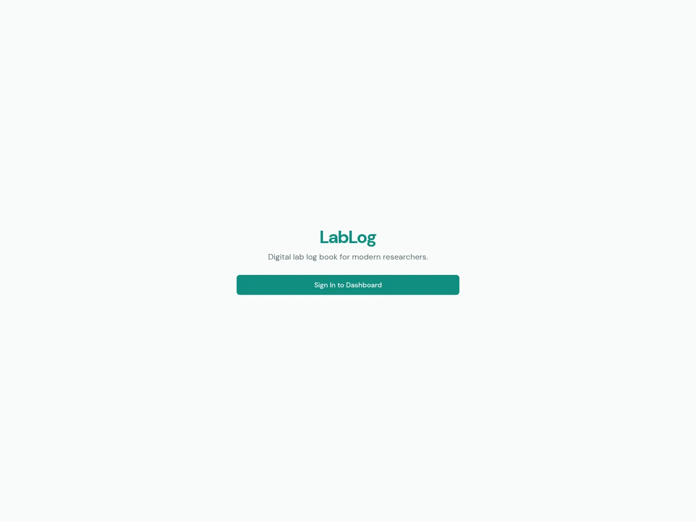 Digital Lab Logbook