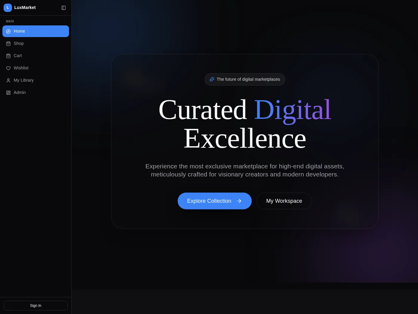 LuxMarket Digital Store