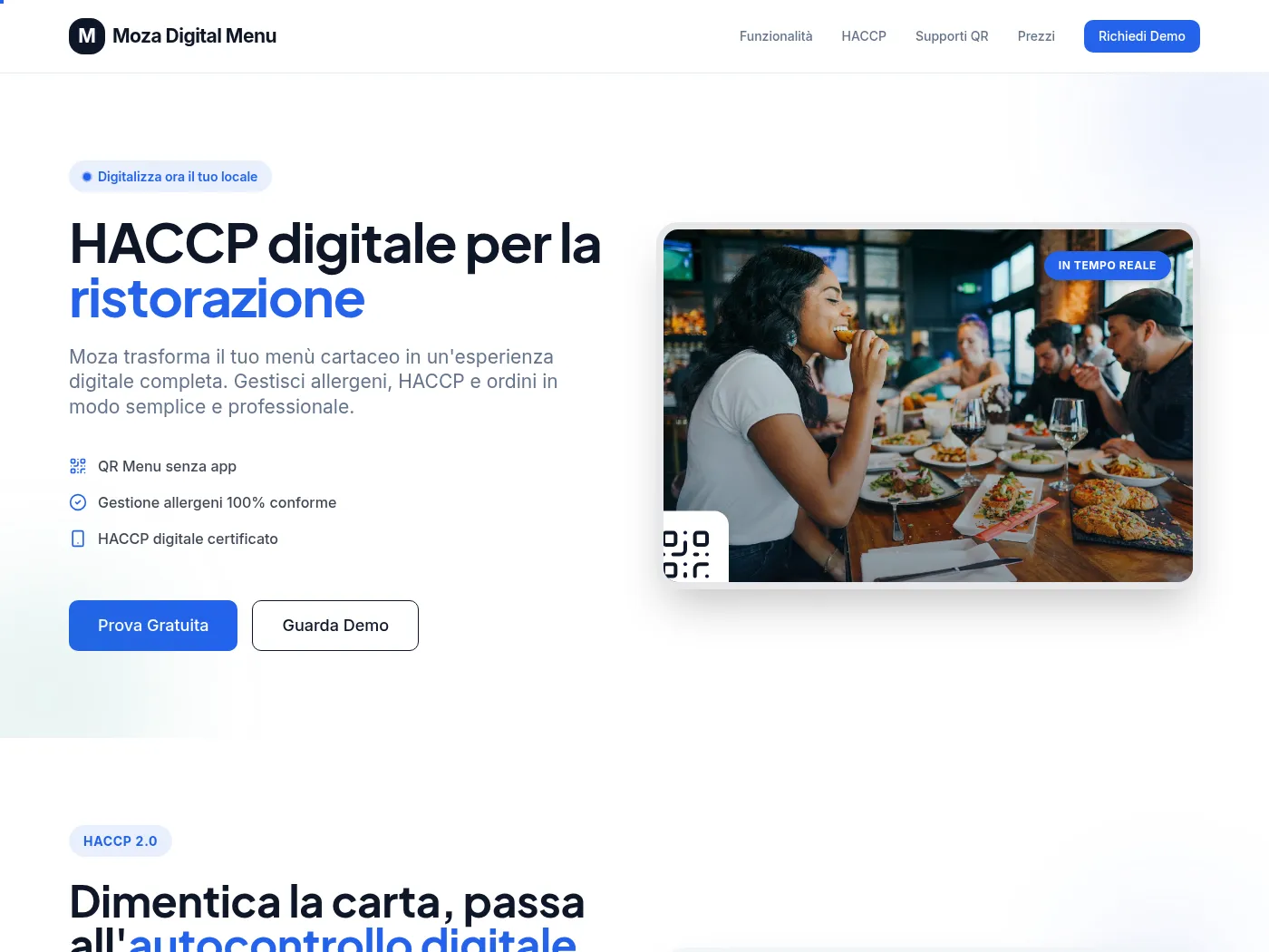 Moza Digital Menu