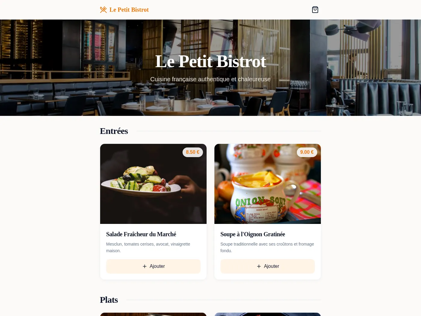 Digital Menu App