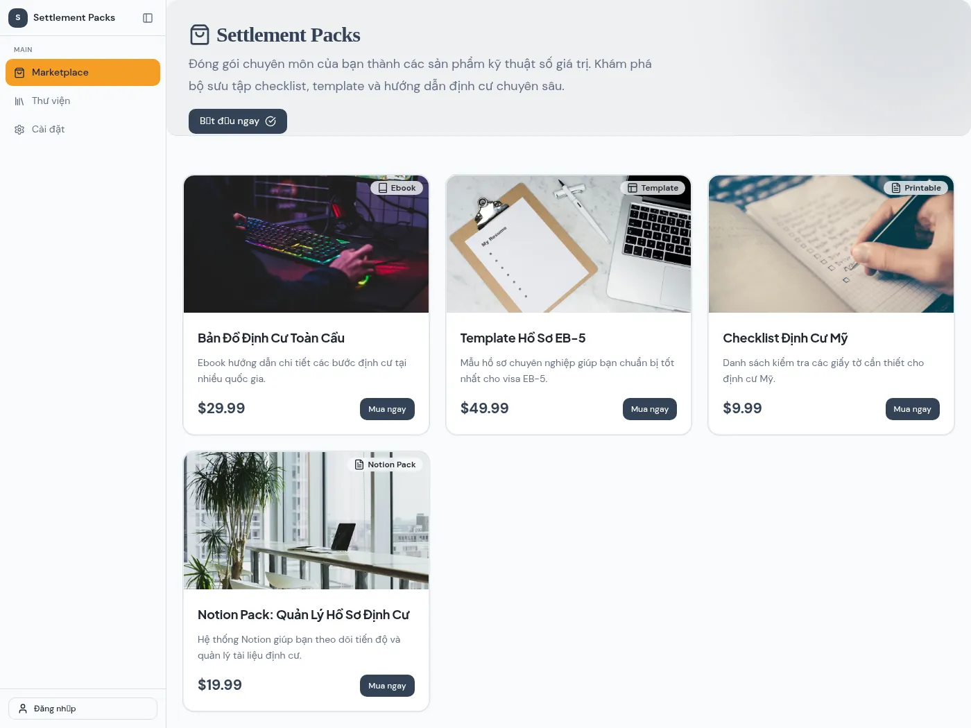 Digital Pack Marketplace