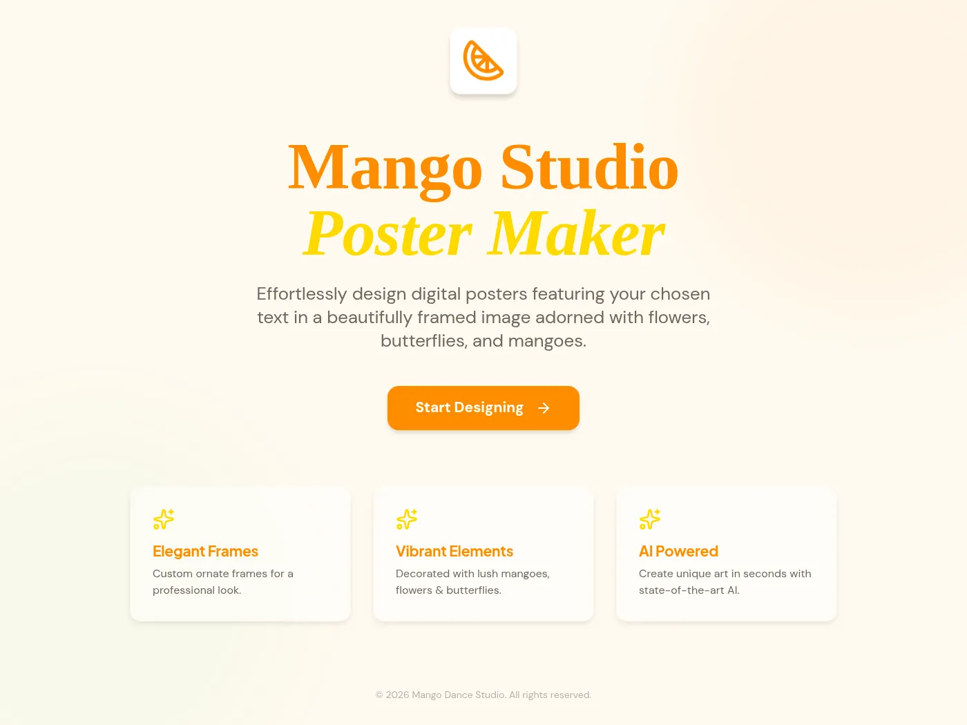 Mango Studio Poster Maker