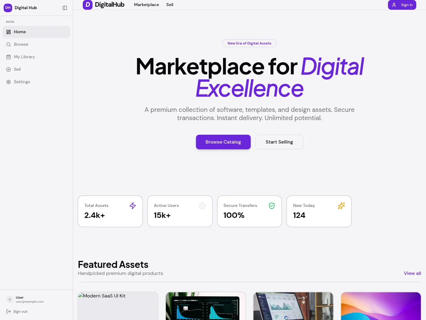 Digital Hub Marketplace