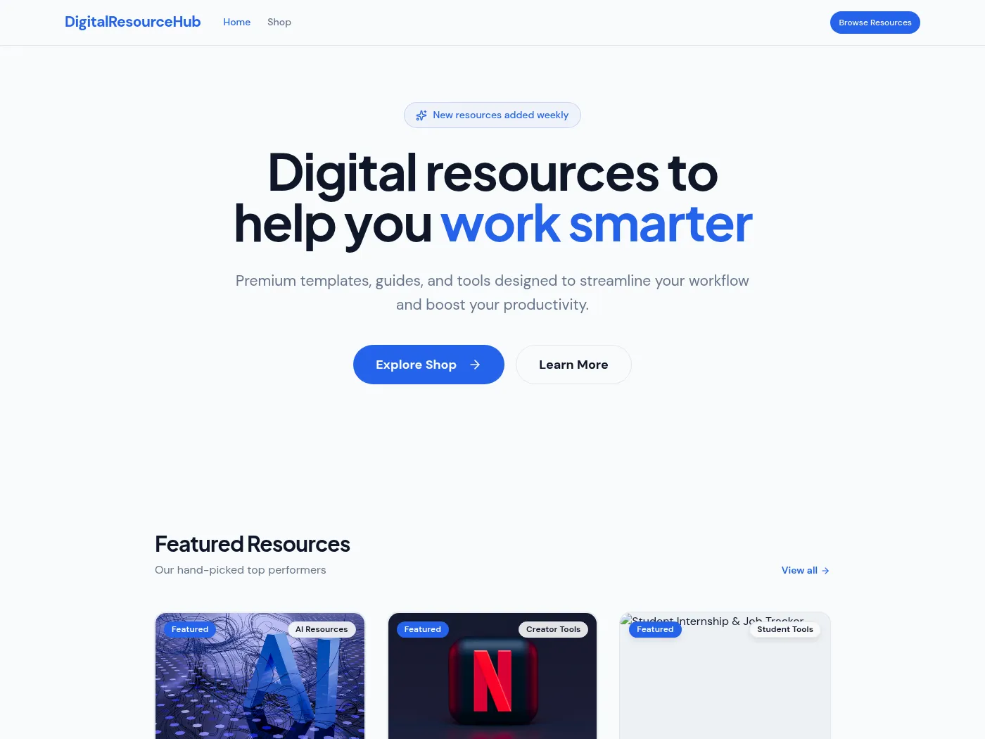 DigitalResourceHub Site