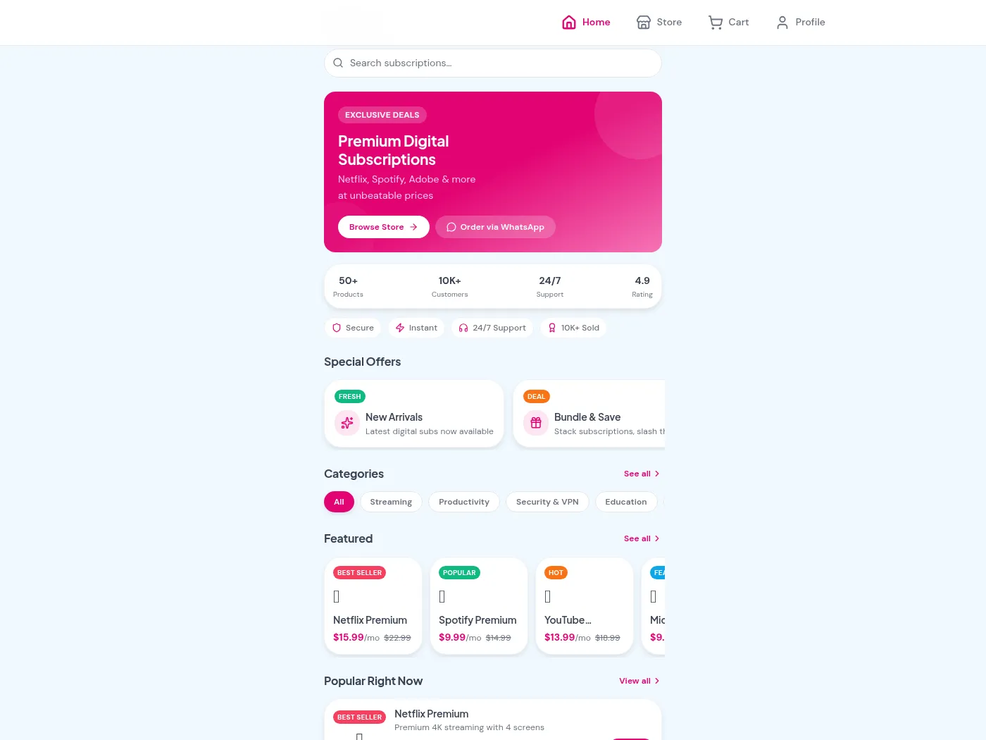 Digital Shop Web