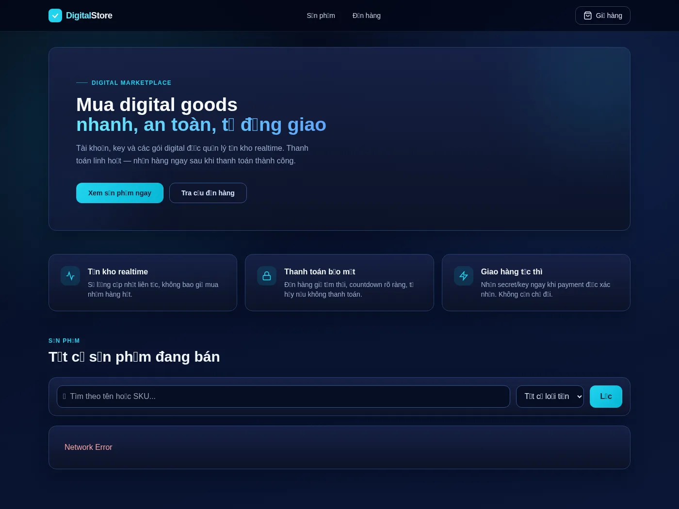 Digital Store UI Polish
