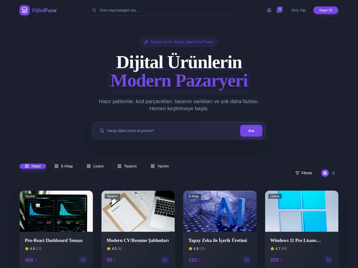 DijitalPazar Marketplace