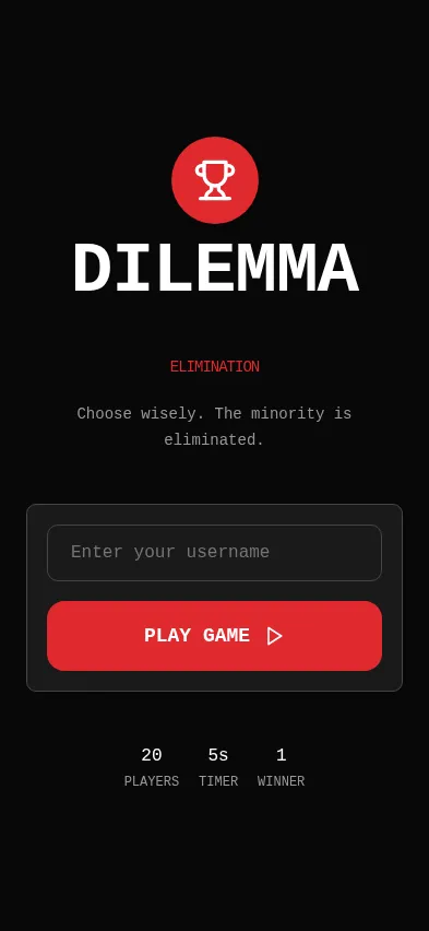 Elimination Dilemma Game