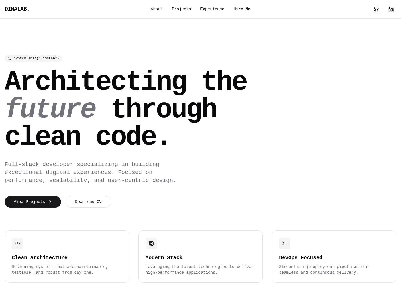 DimaLab Portfolio