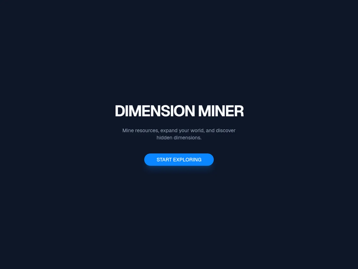 Dimension Miner Game