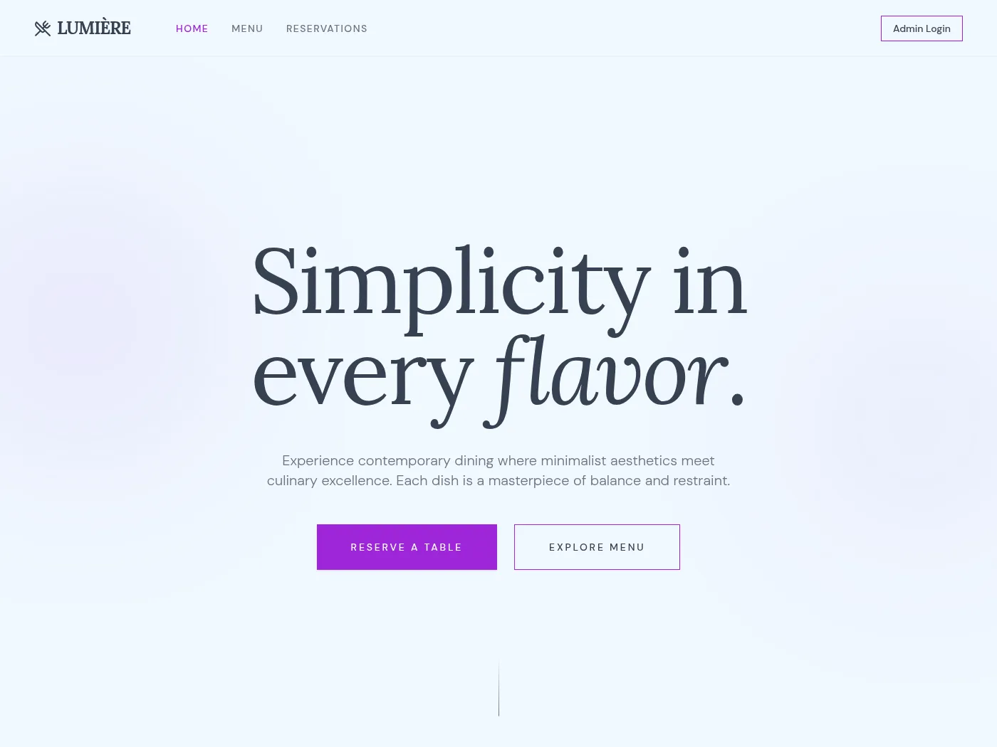 Minimalist DineDesk
