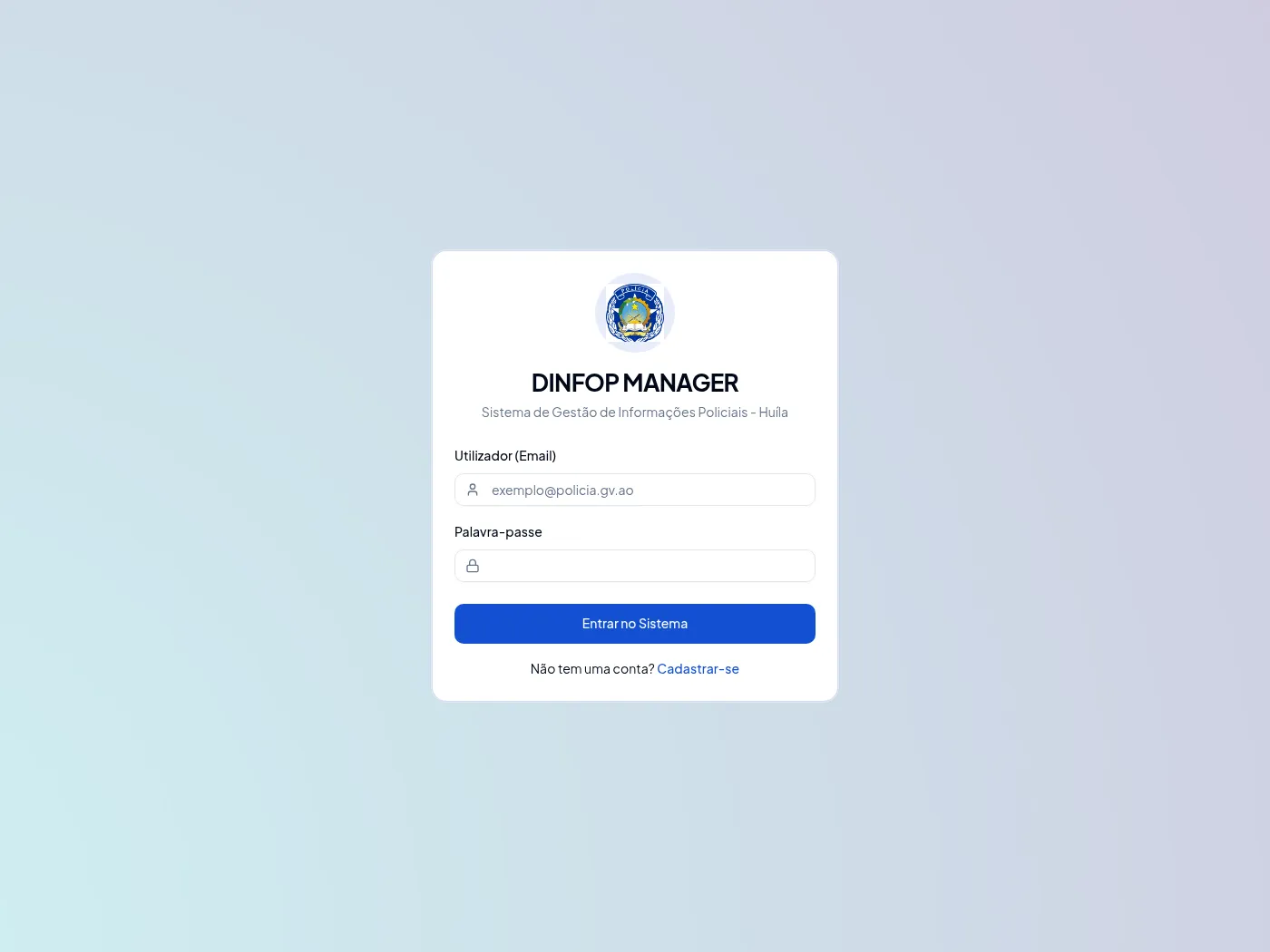 DINFOP Police Info Manager