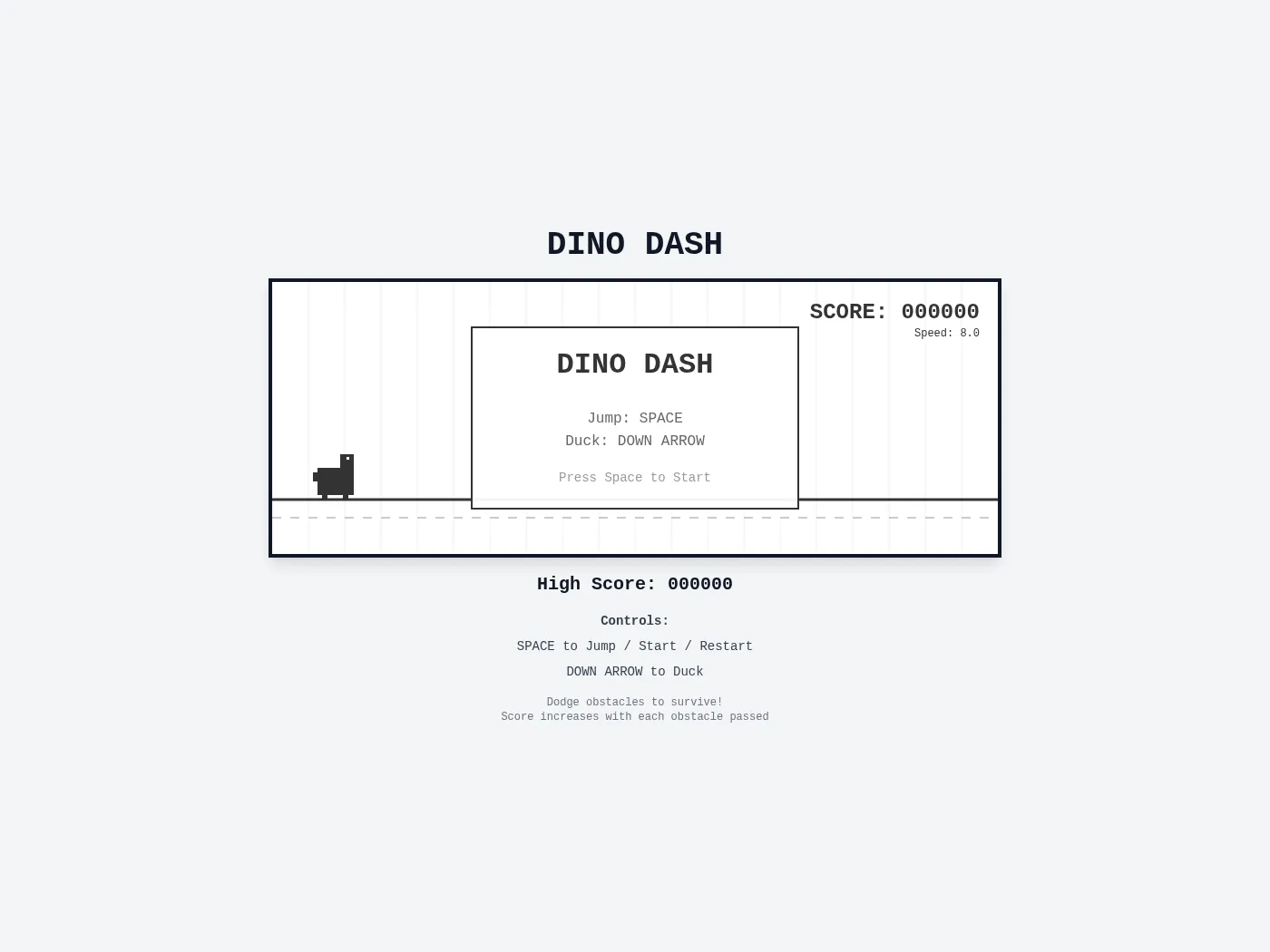 Dino Dash Clone