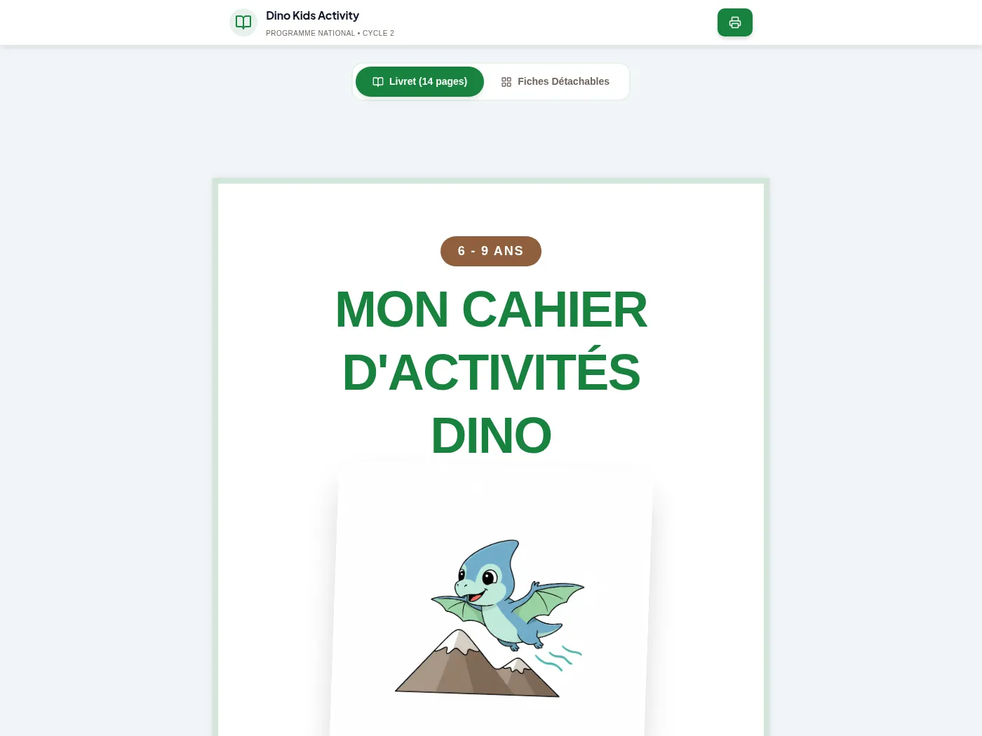 Dino Kids Activity Book
