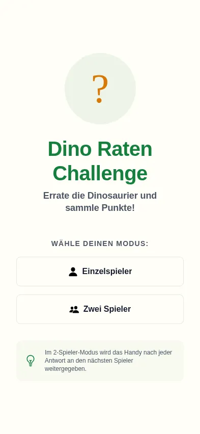 Dino Raten Challenge