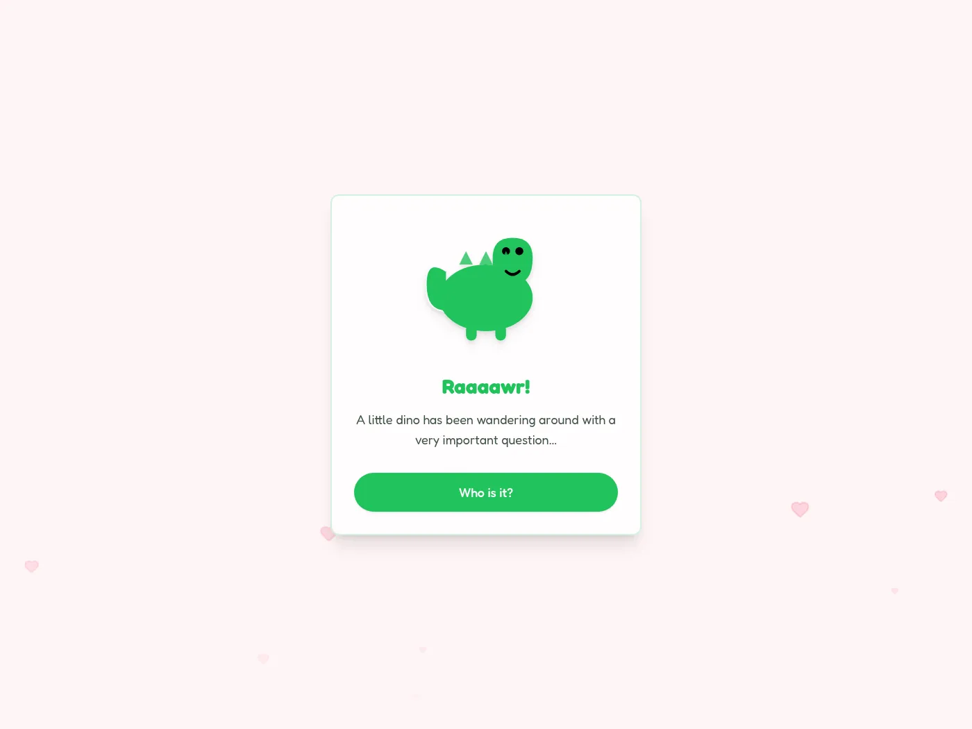Dino Valentine Game