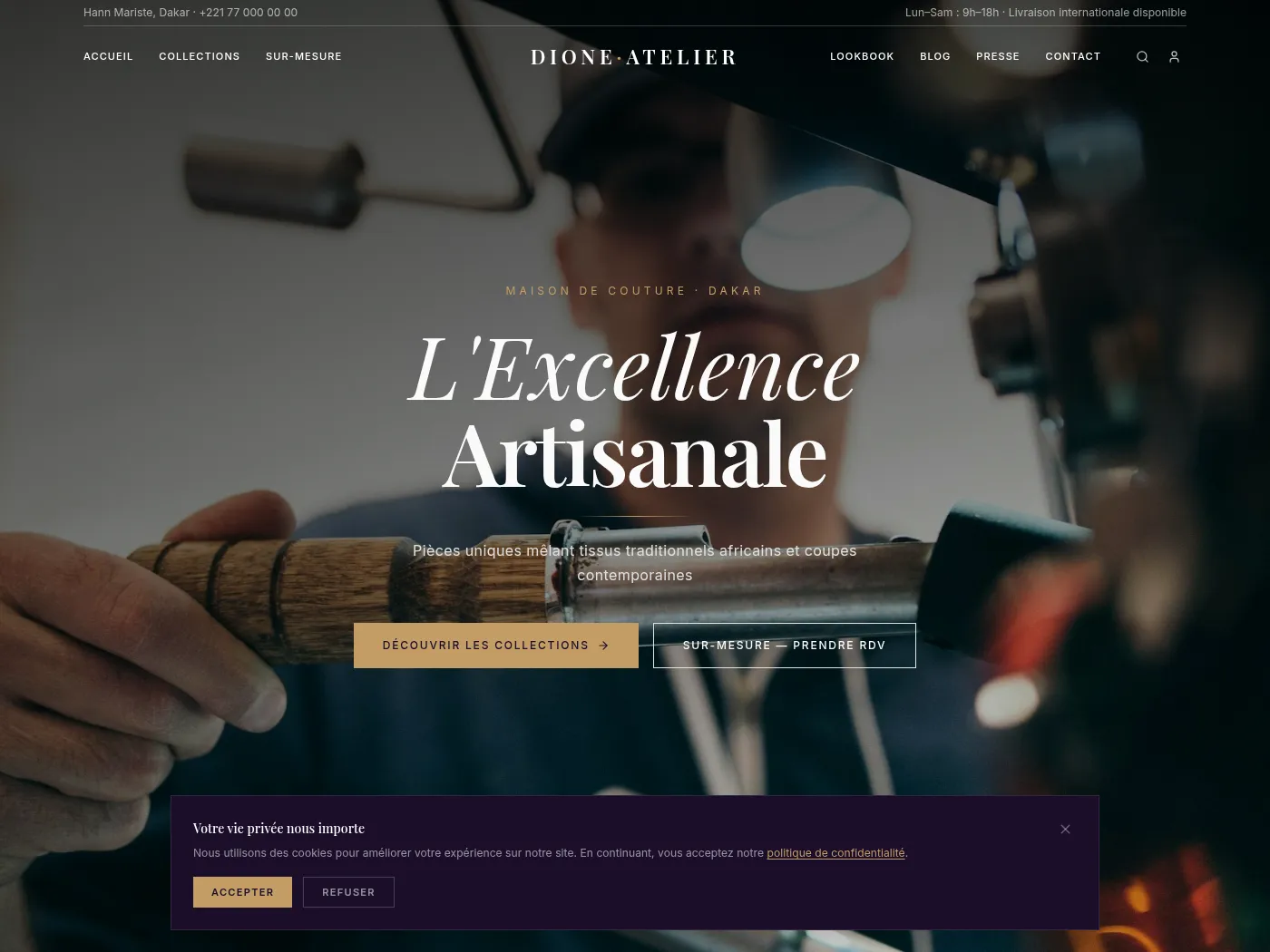 DIONE Atelier Premium Site