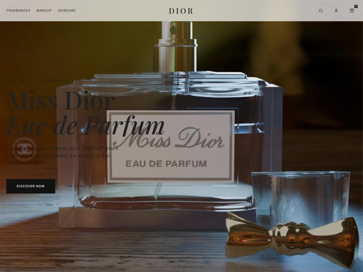 Dior Parfums Web Showcase