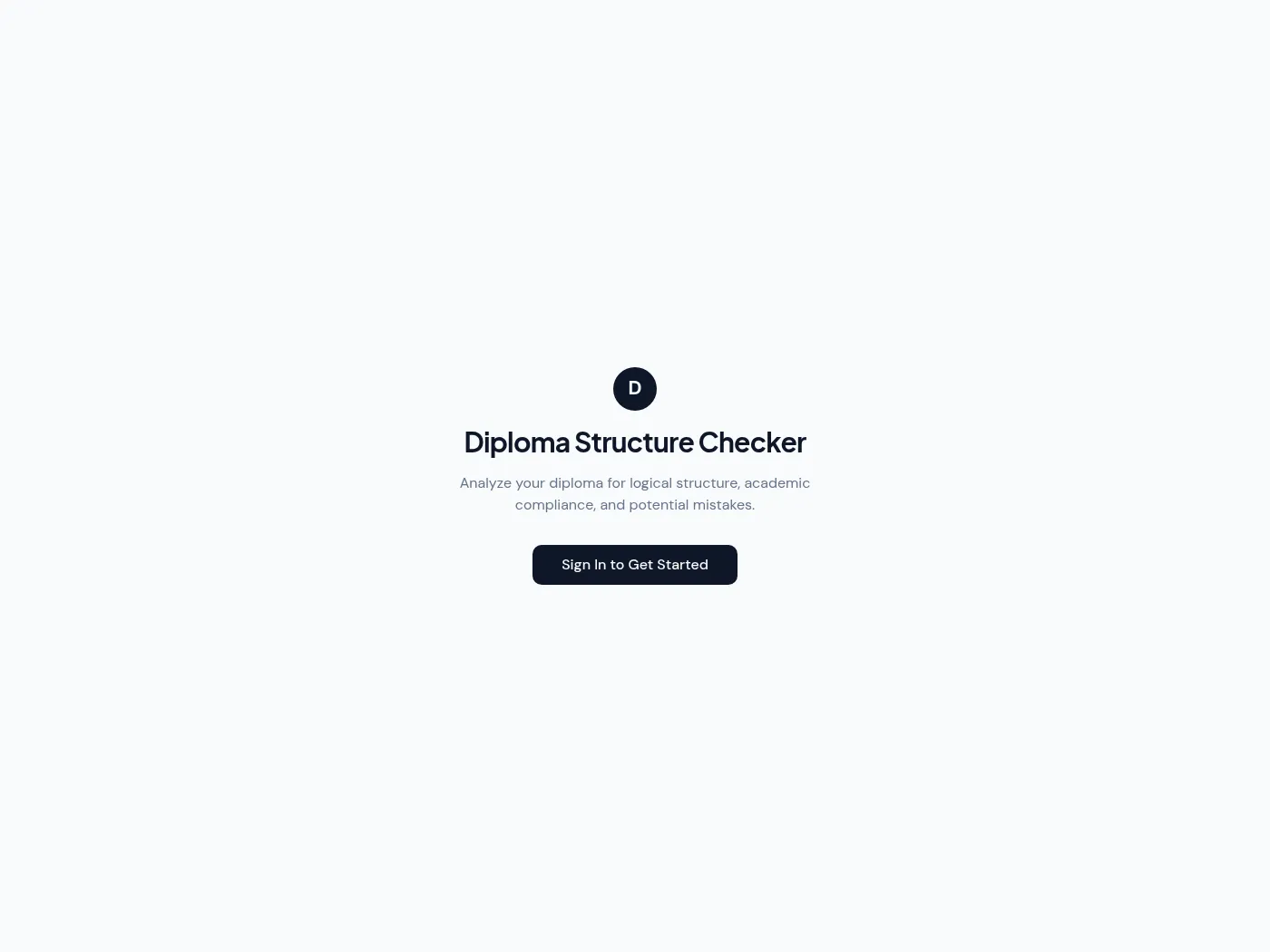 Diploma Structure Checker