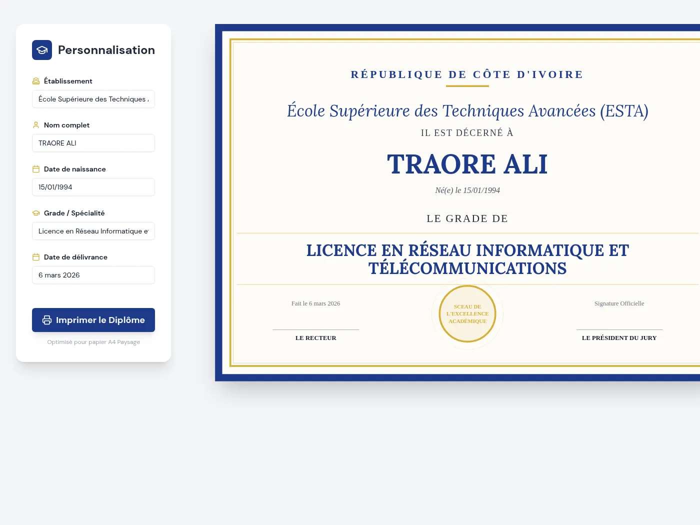Diploma Generator Pro