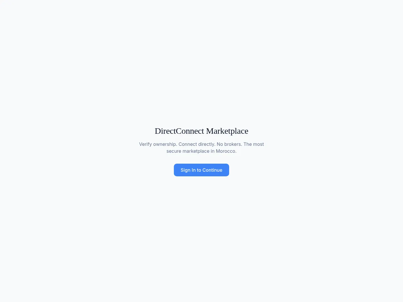 DirectConnect Marketplace
