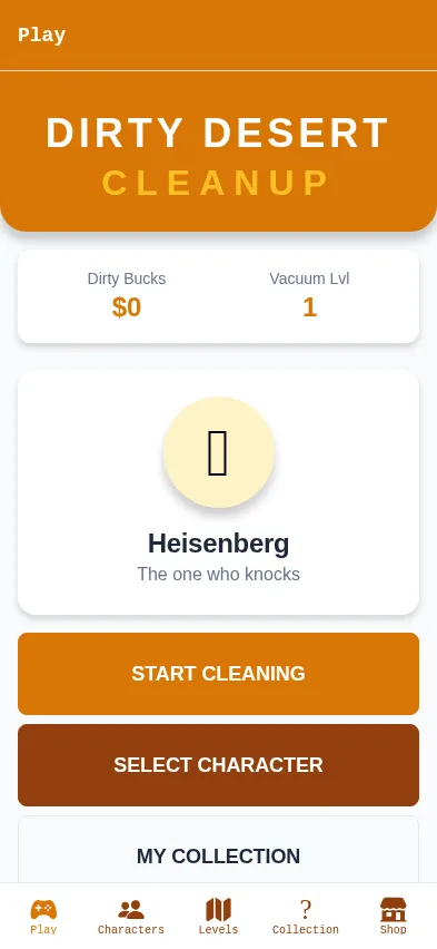 Dirty Desert Cleanup