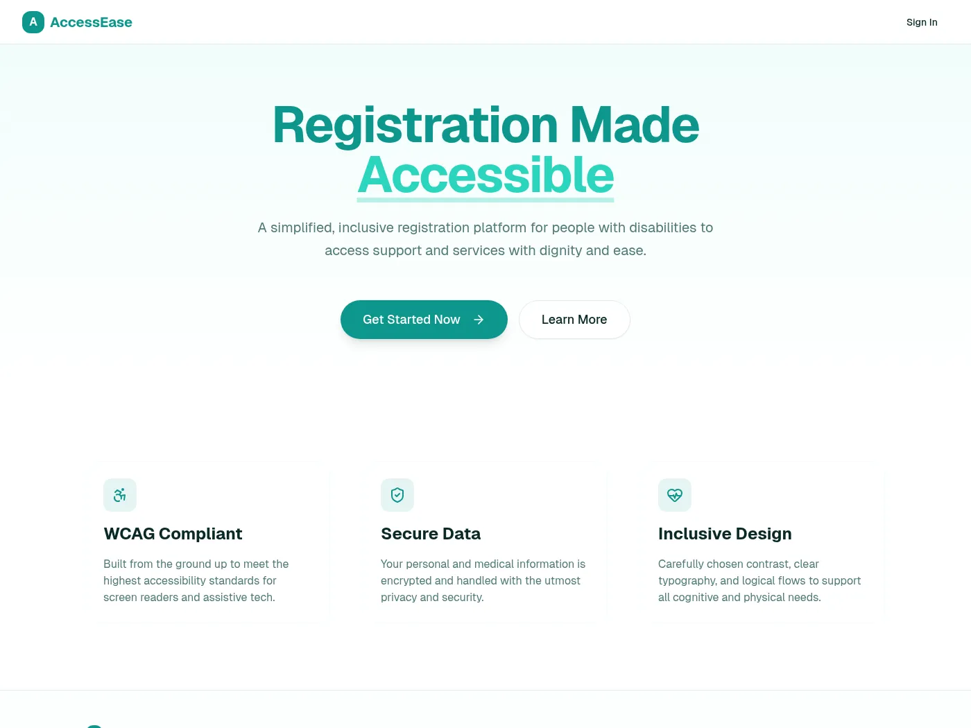 AccessEase Registration