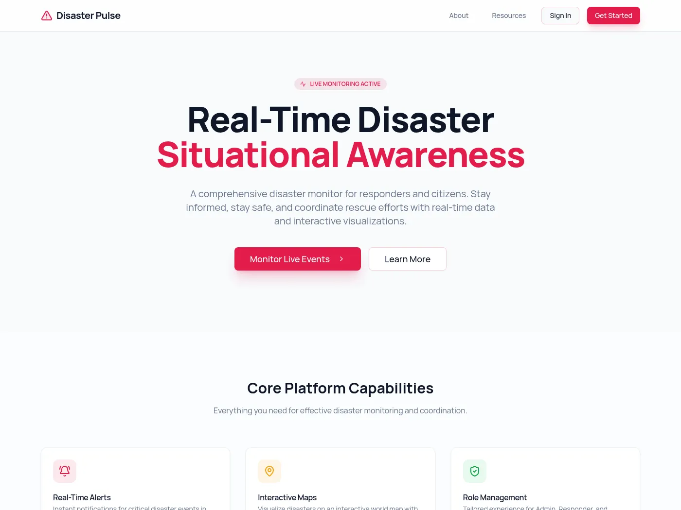 Disaster Pulse Monitor