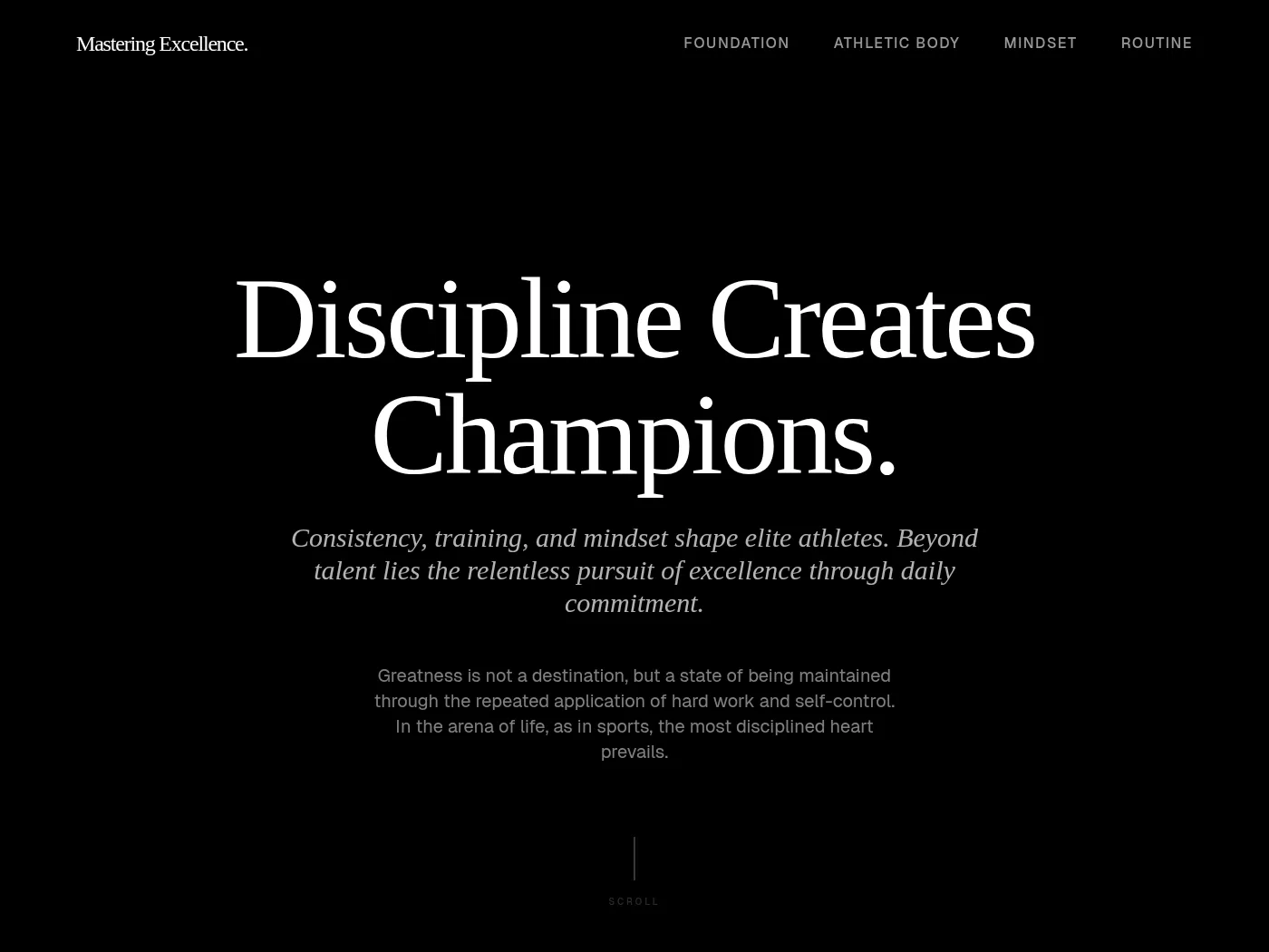 Disciplined Athlete Hub