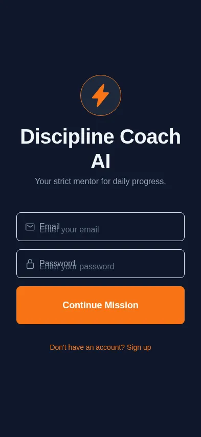 Discipline Coach AI