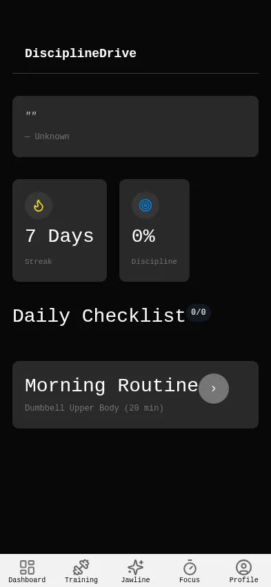 DisciplineDrive App