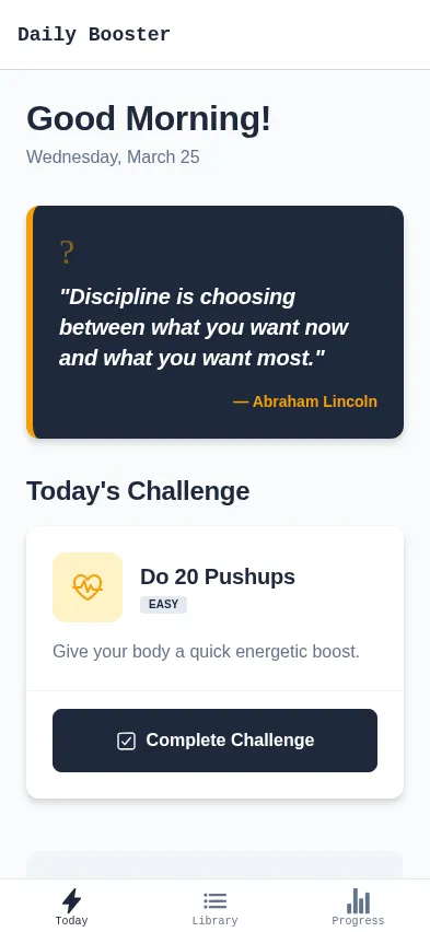 Daily Discipline Booster