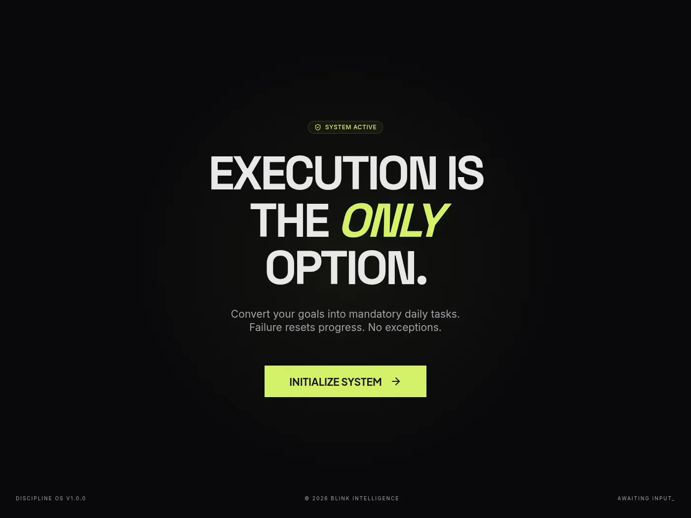 Discipline OS
