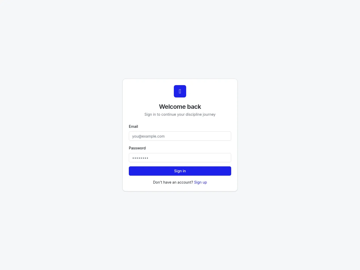 Discipline Tracker