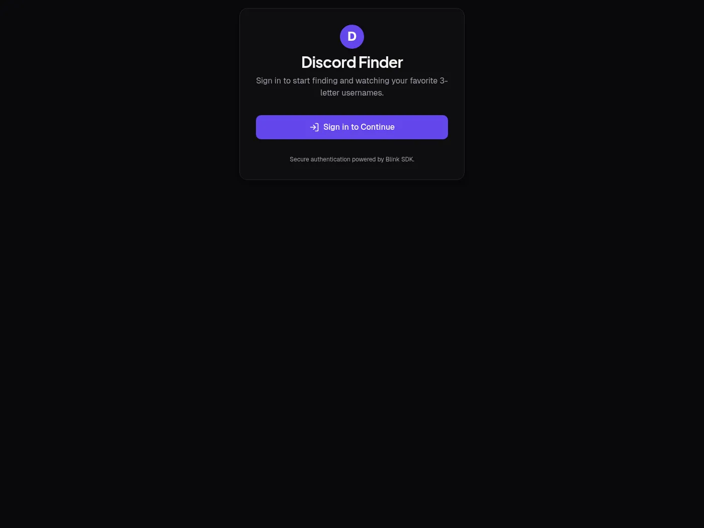 Discord 3-Letter Finder