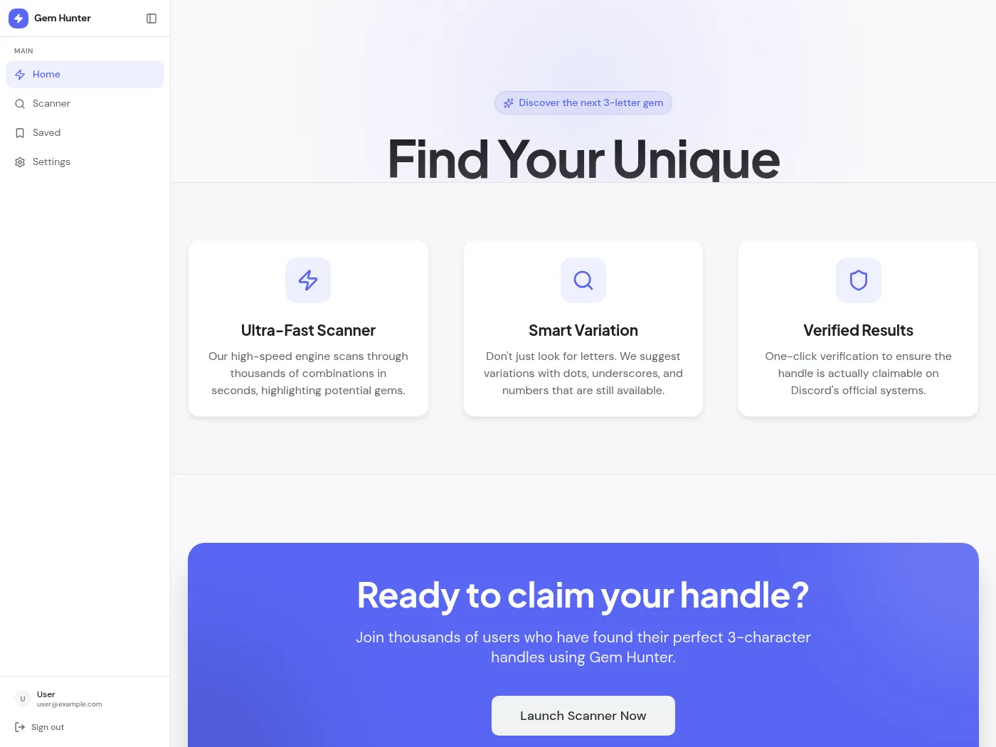 Untaken Discord 3-Letter Finder