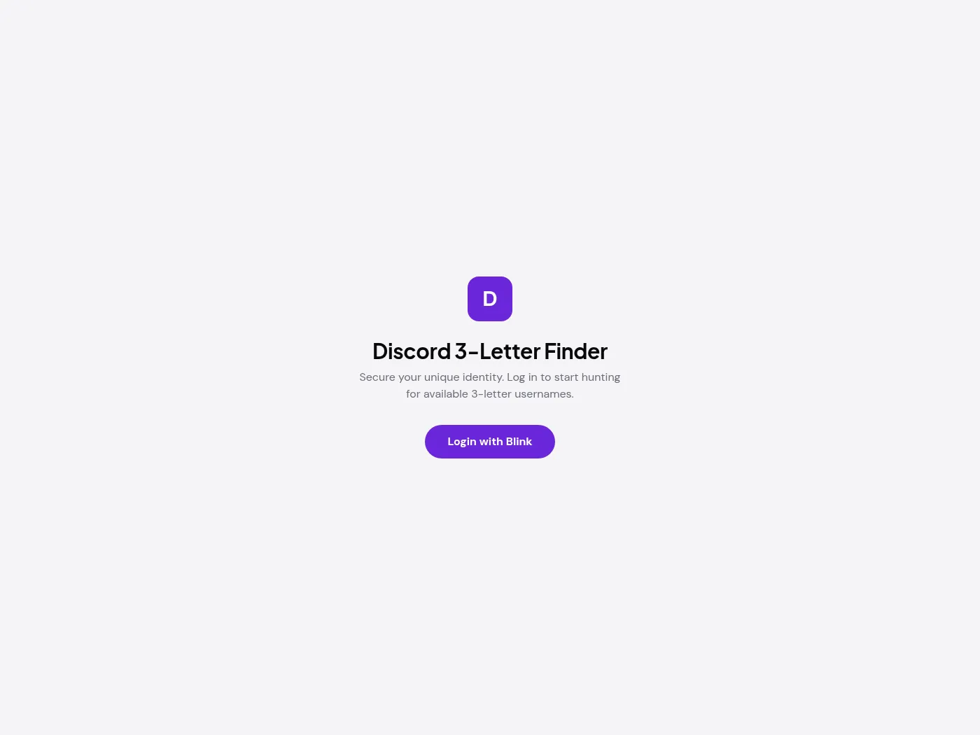 Discord 3-Letter Finder