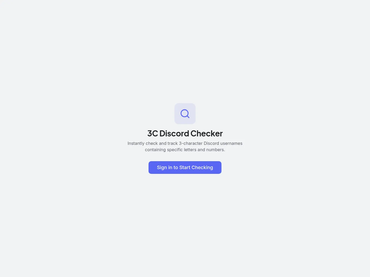 3C Discord Username Checker