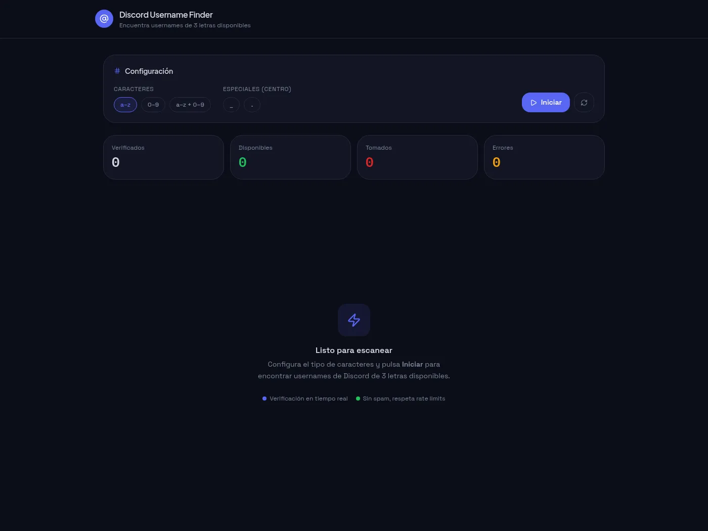 Discord Short Username Finder
