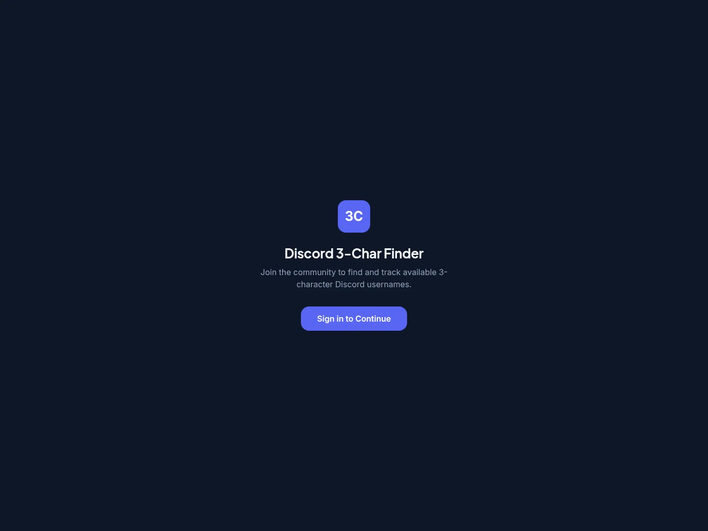 Discord 3 Char Finder