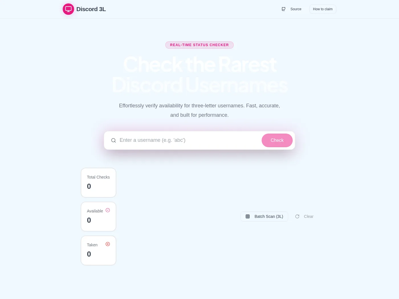 Discord 3L Checker