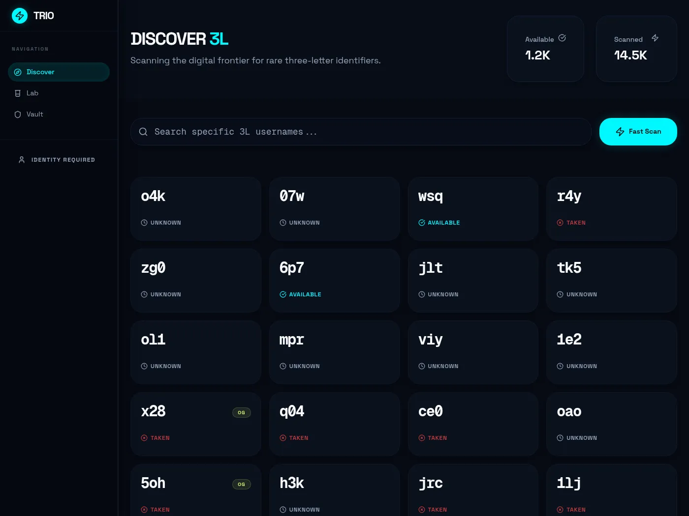 Discord 3L Username Finder