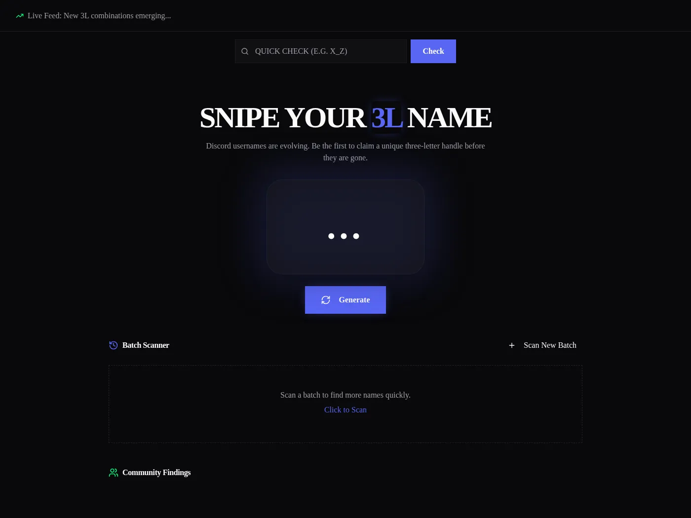 3L Discord Name Finder