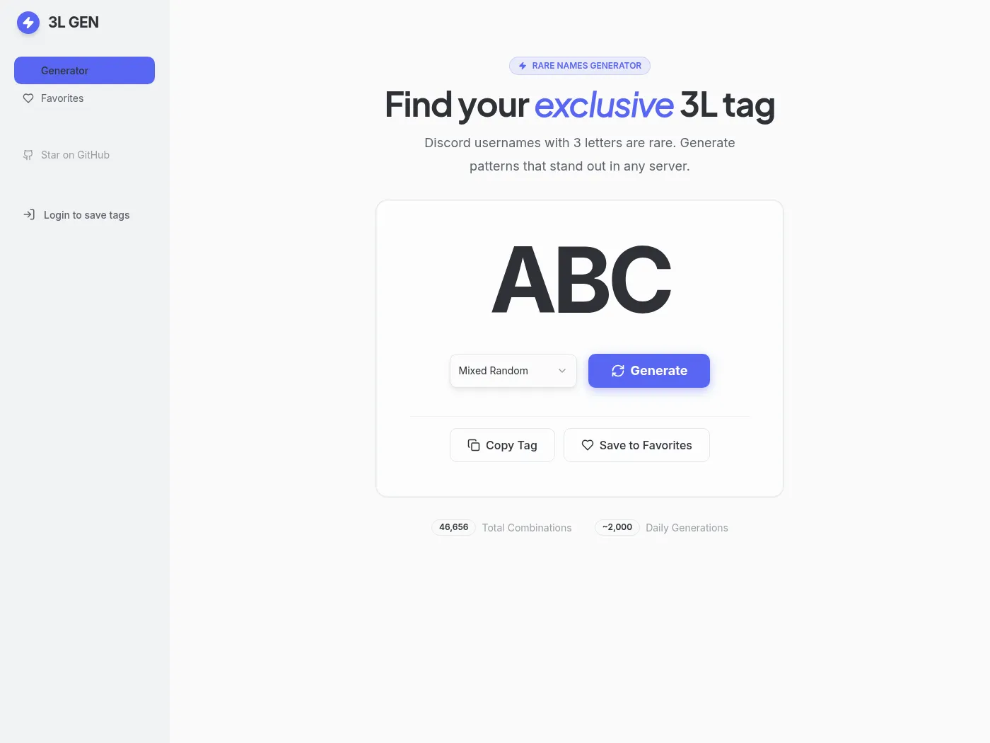 3L Name Generator