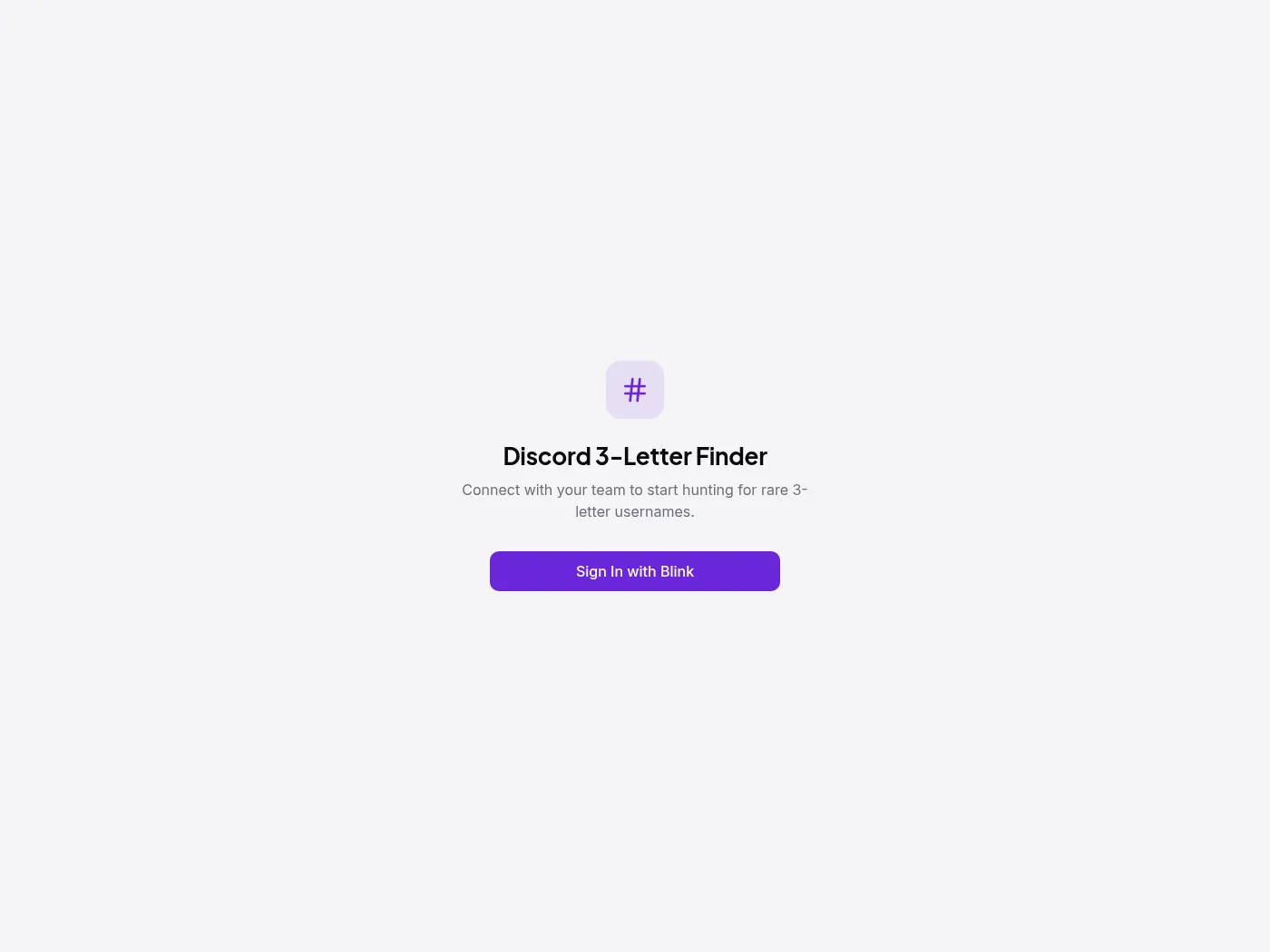 Discord 3-Letter Finder
