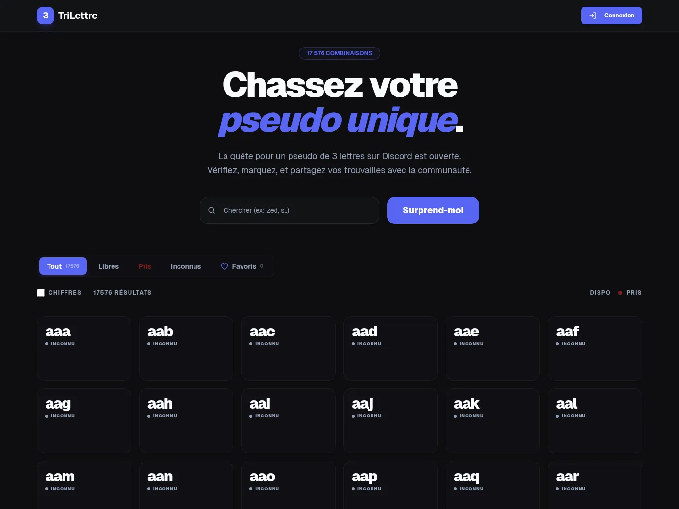 TriLettre Discord Finder