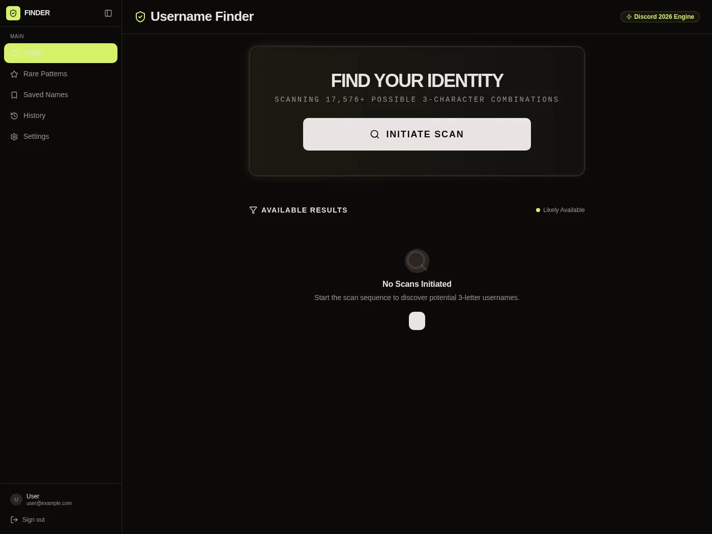 Discord Name Finder