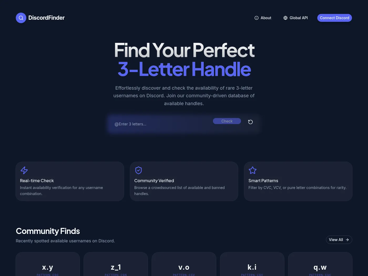 Free Discord 3-Letter Finder
